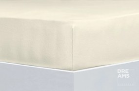Prostěradlo Florella Fein Jersey 55  Alabaster, 140-160x200 cm