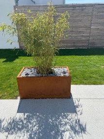 Truhlík MAXI, corten, šířka 80 cm, hnědý
