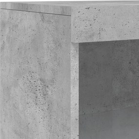 vidaXL Příborník s LED osvětlením 60,5 x 37 x 100 cm [836668] Barva: Bílá