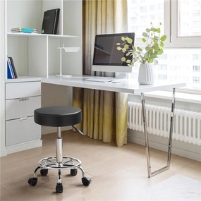 Barová židle Yaheetech – černá, umělá kůže (267477096388)
