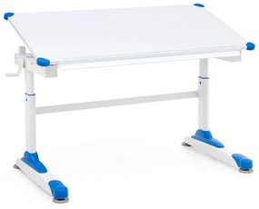 Bruxxi Pracovní stůl Alia, 119 cm, bílá / modrá