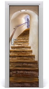 Fototapeta samolepící na dveře schody do zámku 85x205 cm