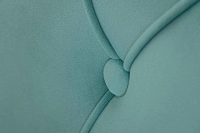 Designová židle Queen Lví hlava světle modrý samet