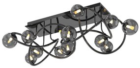 Wofi 9014-1205 - LED Přisazený lustr NANCY 12xG9/3,5W/230V černá/chrom
