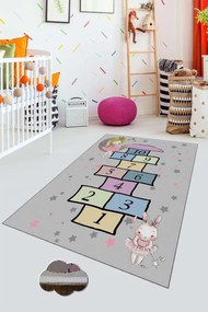 Dětský koberec Skákací panák II 100x150 cm šedý