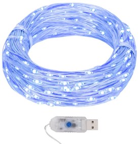 Světelný řetěz s mikro LED 40 m 400 LED modrý 8 funkcí 328849