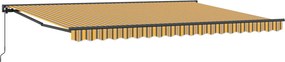 Rám markýzy Žlutá a Šedá 450 × 300 cm 3330953