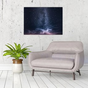 Skleněný obraz oblohy s hvězdami (70x50 cm)
