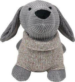 Šedá dveřní zarážka jezevčík Dachshund - 33*14*20cm