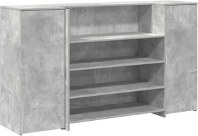 Recepční stůl betonově šedý 180x50x103,5 cm kompozitní dřevo 3324172