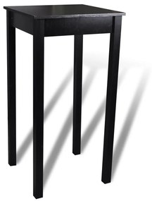 Barový stůl a 2 barové židle, černá
