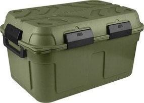 Box s víkem Q-Line, 79 × 54,5 × 42,5 cm, 130 l, zelený