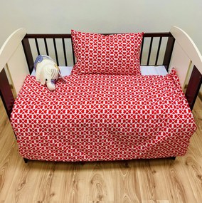 Povlečení bavlněné dětské Baby love TiaHome - Dětský set 130x90cm + 65x45cm