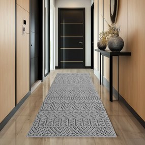 Ayyildiz, Kusový koberec Helix 2202 silver, 140x200, šedá, chodba / předsíň