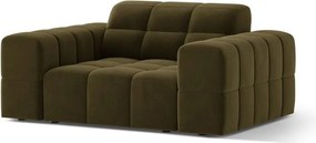 Khaki sametové křeslo Chicago – Cosmopolitan Design