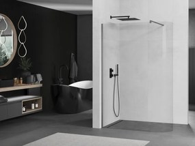 Mexen Kioto, sprchová zástěna Walk-In 160 x 200 cm, 8mm čiré sklo, grafitový profil, 800-160-101-66-06