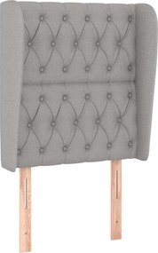 Box spring postel s matrací světle šedá 80 x 200 cm textil 3128717