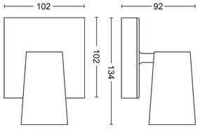 Philips 50571/31/PN - Bodové svítidlo MYLIVING PAISLEY 1xGU10/5,5W/230V