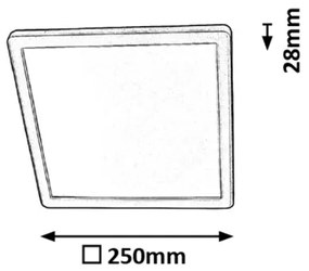 Rabalux 3359 - LED Koupelnové stropní svítidlo LAMBERT LED/15W/230V IP44