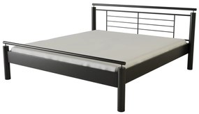 Nábytek ATIKA s.r.o. Kovová postel LUNA Povrchová úprava: stříbrná RAL 9006, Rozměr: 100 x 200 cm