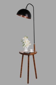 Stojací lampa Sehbali VI 165 cm hnědá/černá