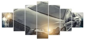 Obraz auta Audi - šedé (210x100 cm)