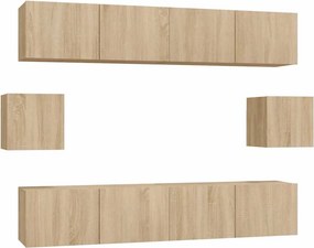 6dílný set TV skříněk dub sonoma kompozitní dřevo 3114360