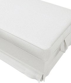 Potah na podnožku Ektorp Bromma barva krémová látka pletený vzor