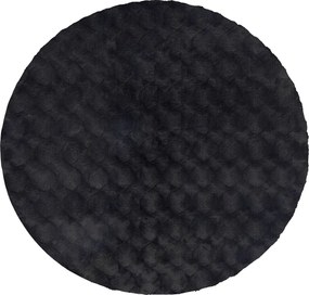 Obsession, Kusový koberec Diamond Cut 800 Anthrazit kruh, 200x200 (průměr) kruh, černá, ložnice