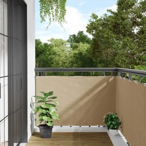 vidaXL Balkónová zástěna 90 x 500 cm oxfordská látka [134870] Barva: Béžová