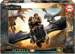 EDUCA Puzzle Jak vycvičit draka / 200 dílků / 40x28 cm