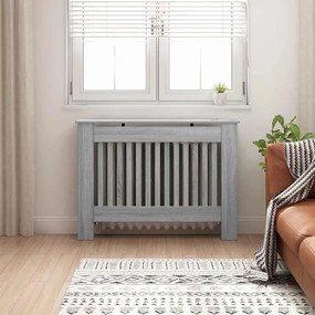 vidaXL Kryt radiátoru 112 x 19 x 81,5 cm Kompozitní dřevo [288175] Barva: Betonově šedá