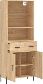 Skříň highboard dub sonoma 69,5 x 34 x 180 cm kompozitní dřevo 3200524