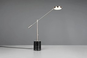 Černá/ve stříbrné barvě LED stolní lampa (výška 65 cm) Fiore – Trio Select