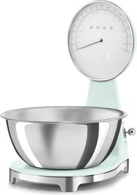 Světle zelená plastová digitální kuchyňská váha – SMEG