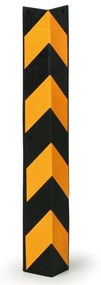 Ochrana rohů na zeď, výška 800 mm, oranžová/černá