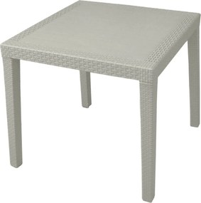 MEGA PLAST Stůl RATAN LUX cappuccino 73 x 75,5 x 75,5 cm