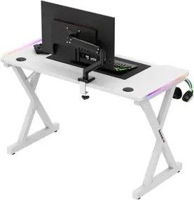 Huzaro Hero 2.3 RGB bílá / Herní stůl / 120 x 60 x 72 cm