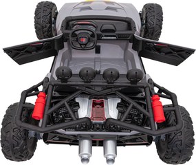 Ramiz Elektrická bugina Racing 5 pro děti +3 šedá + motory 2x200W + dálkové ovládání + pomalý start