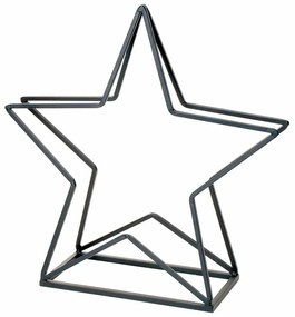 Kovový stojan na dřevo Star, 65x63 cm, černá