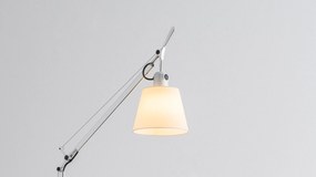 Artemide 0947010A + A025150 Tolomeo Basculante 180 Lettura, stojací lampa s vypínačem, pergamenové stínítko, 1x46W E27, výška 108+87cm