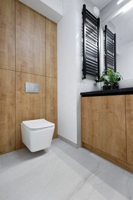 Laveo Kvadrato Cycleon 2.0, závěsná WC mísa s toaletním sedátkem z duroplastu, Vortex splachování, bílá lesklá, LAV-VMK_610S
