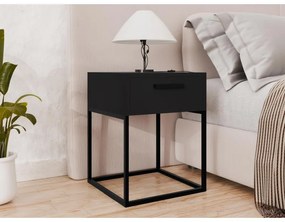 Noční stolek Cypis 3, Barva: černá