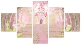 Obraz - Cesta do růžového království (125x70 cm)