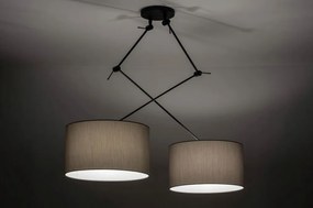 Závěsné designové svítidlo nad stůl Snap Light Duo Grey and Black