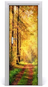 Fototapeta na dveře les podzim 85x205 cm