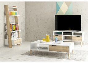 TV stolek OSLO 75391 skříňka, dub sonoma a bílá