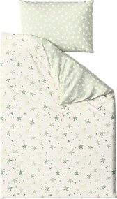 Povlečení z mikrovlákna STARS HEARTS zelené Rozměr povlečení: 70 x 90 cm | 140 x 200 cm