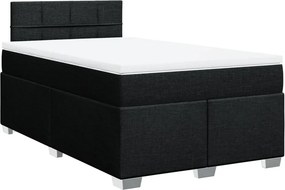 Box spring postel s matrací černá 120x190 cm textil 3288129