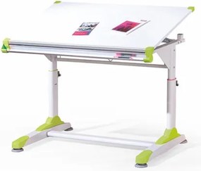 Halmar Rostoucí dětský set ROSTÍK -  dětská rostoucí židle Griddy + výškově stavitelný stůl COLLORIDO zelená